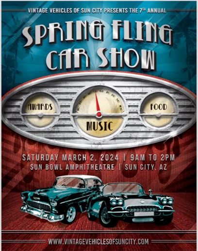 2024 SPRING FLING CAR SHOW – VINTAGE VEHICLES OF SUN CITY