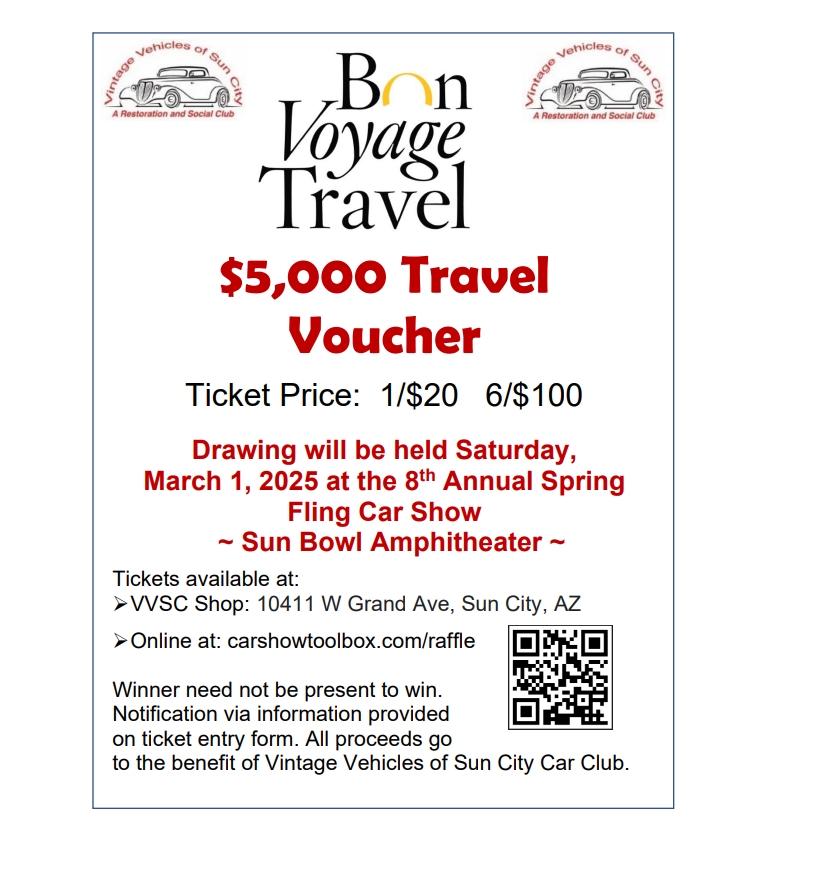 2025 SPRING FLING CAR SHOW – VINTAGE VEHICLES OF SUN CITY